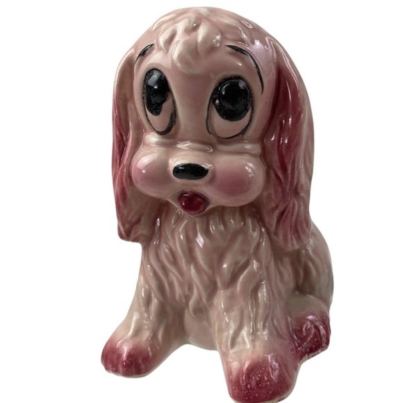 Accents | Vintage Anthropomorphic Cocker Spaniel Pastel Pink Dog ...